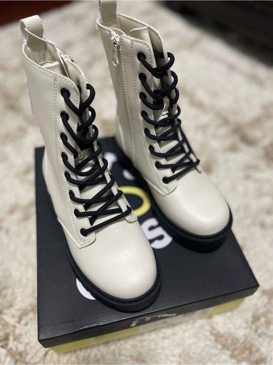art class | Shoes | Art Class Khari Combat Boots Cream Kids Size 3 Nib ...